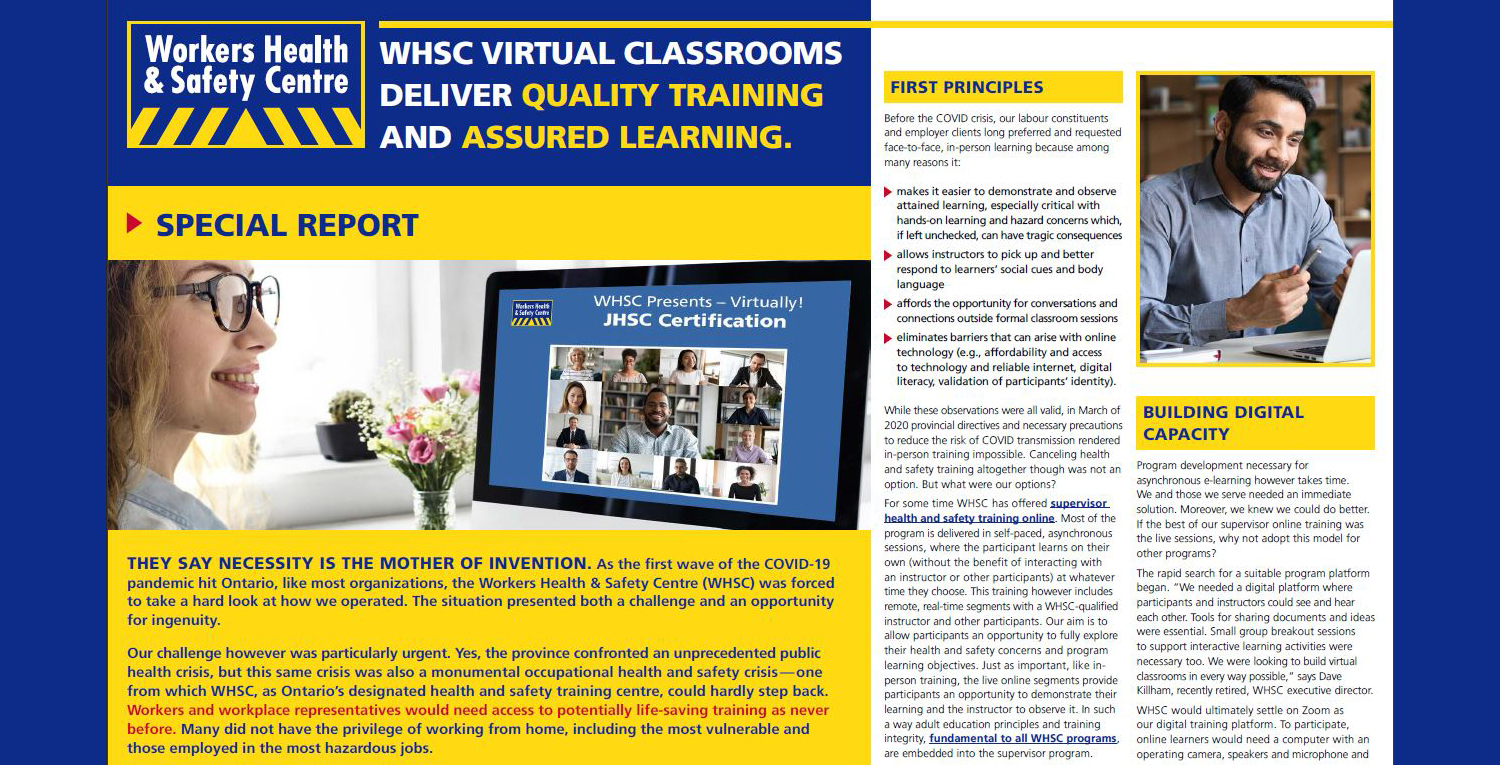 Learning the value of virtual classrooms AND training standards